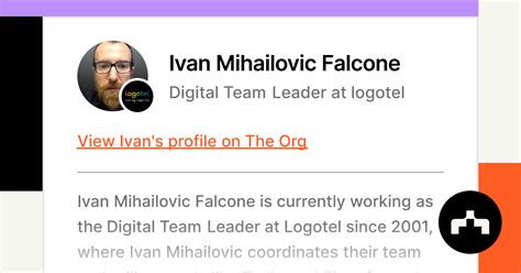 Ivan Mihailovic Falcone Digital Team Leader At Logotel The Org