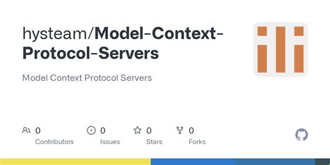 Github Hysteammodel Context Protocol Servers Model Context Protocol Servers