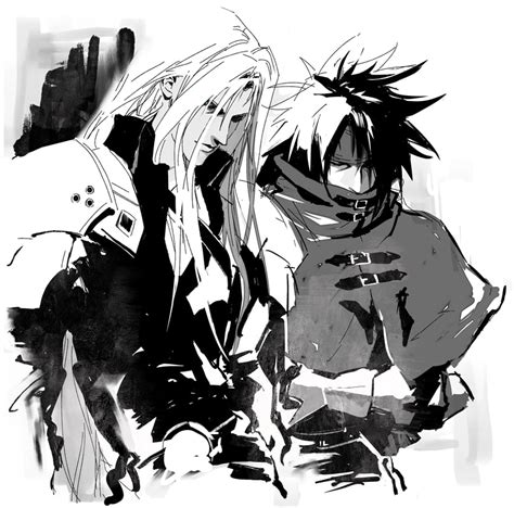 Sephiroth And Vincent Valentine Final Fantasy And 2 More Drawn By