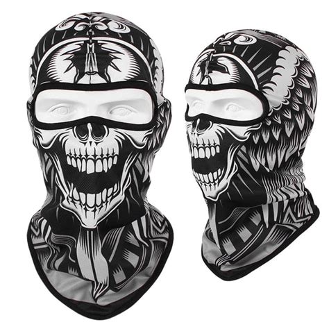 Motorcycle Face Masks Skull Balaclava And Cooling American Legend Rider