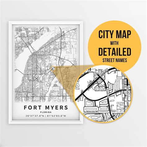 Street Map Of Fort Myers Florida Fort Myers Florida Map History