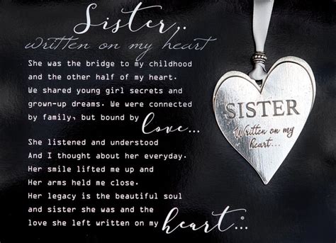 Sister Loss Memorial Ornament Sisters By Heart Losing A Sister