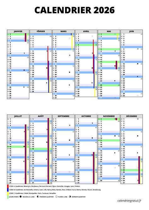 Calendrier 2026 France Calendrier Scolaire 2025 2026 Gmcrxg