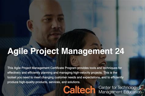 Caltechctme Caltech Agile Agility Projectmanagement Caltech
