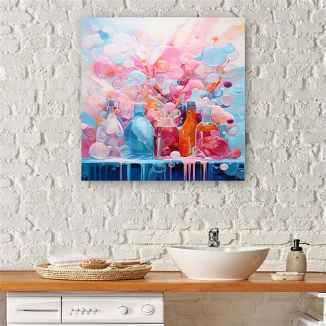 Orren Ellis Pink Laundry Soap Bubble 2 Laundry Wall Art Wayfair