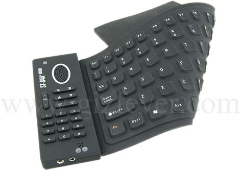Flexible Keyboard With Skype Phone USB Hub GeekAlerts