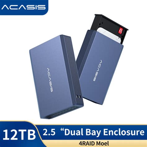 Acasis Usb30 25 Inch Sata Hdd Raid Enclosure Double Hdd Enclosure