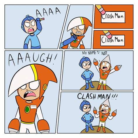 Mega Man Vs Crash Man By Naturalseasons On Deviantart