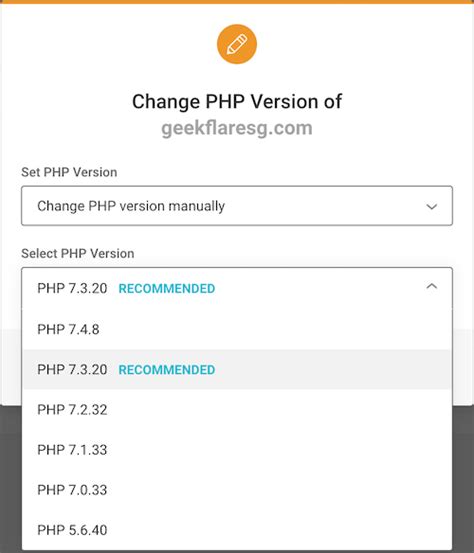 how to update wordpress php version geekflare