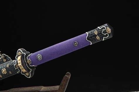 Tang Dynasty Jian Sword Mudan Pattern Steel Clay Tempered Blade