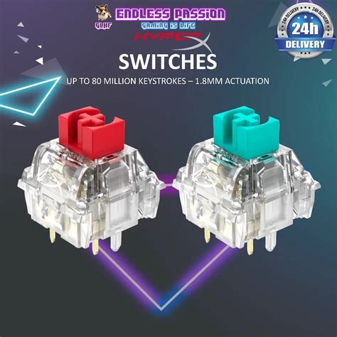 Hyperx Pre Lubed Lineartactile Switches Endless Passion