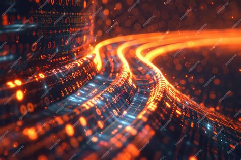 Digital Transformation Concept Binary Code Programming Quantum Computer Premium Ai Generated Image