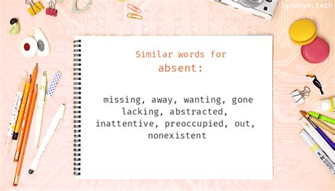 Absent Synonyms That Belongs To Adverbs