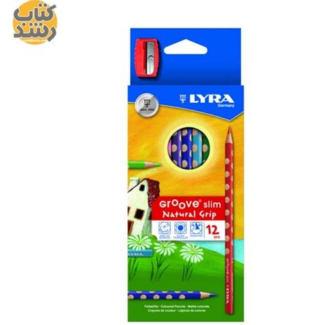 خرید و قیمت مداد رنگی 12 رنگ گروو اسلیم جعبه مقوایی لیرا Lyra Groove