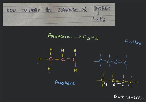 How To Make The Structure Of Propene C32 H6 Filo