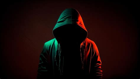 Premium Photo Ghost Hacker Criminal Scary Hood Anonymous Creepy Devil Danger Silhouette Shadow