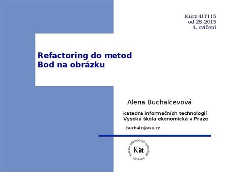 Refactoring Do Metod Bod Na Obrázku