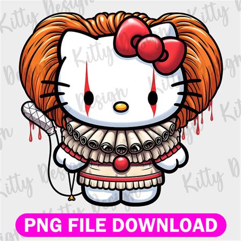 Pennywise Hello Kitty Png L Hello Kitty Png L Halloween Png Inspire Uplift