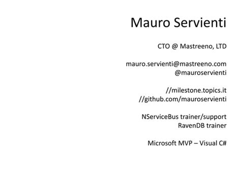 Nservicebus Introduction To A Message Based Distributed Architecture Ppt