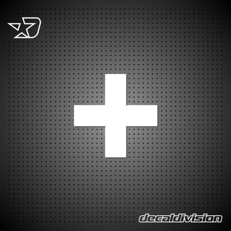 Cross Shape Sticker