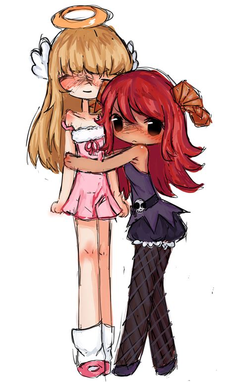 Devil And Angel Devilish Hairdresser Drawn By Ickykly Danbooru