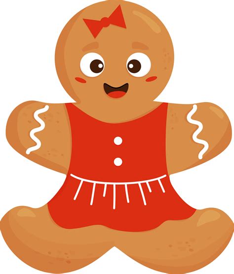 Gingerbread Woman Clipart