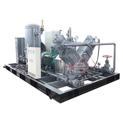 Gas Compressor With Air Cooling For Natural Gas Booster