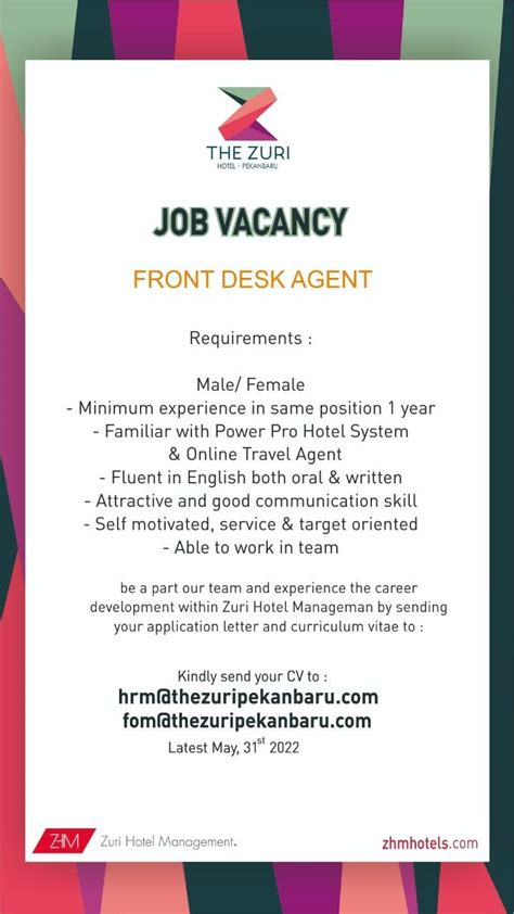 Devri Rikaldi Chm On Linkedin Zhm Openvacancy Lokerhotel Hoteliers