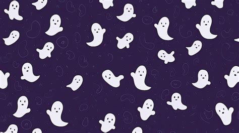 Premium Ai Image Spooky Ghost Pattern