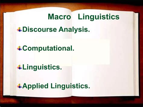 Subfields Of Linguistics Pptx