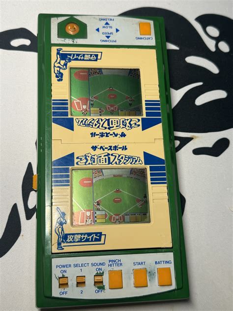 Bandai The Baseball Stadium Lsi Game Double Play Lcd Handheld Japan