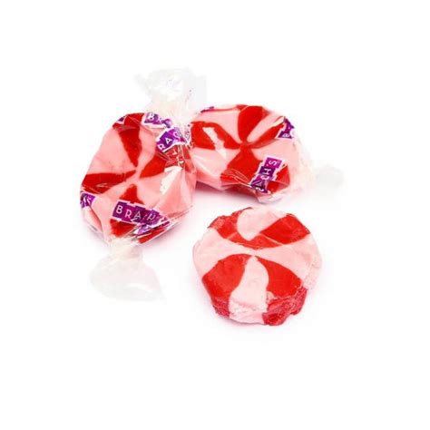Brachs Cherry Vanilla Pinwheel Caramels 9 Ounce Bag Bestcandyshop