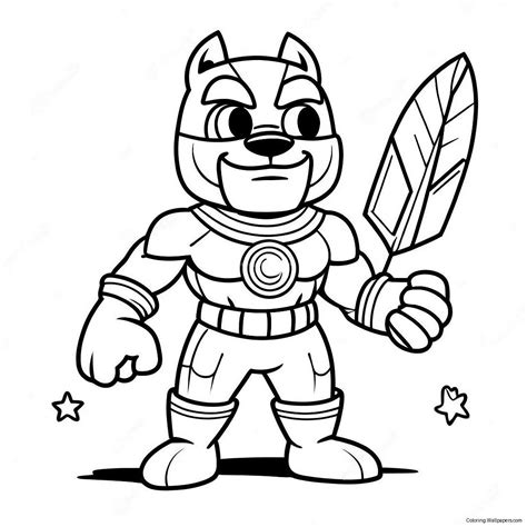 Cleveland Guardians Mascot Coloring Page 61174 48411