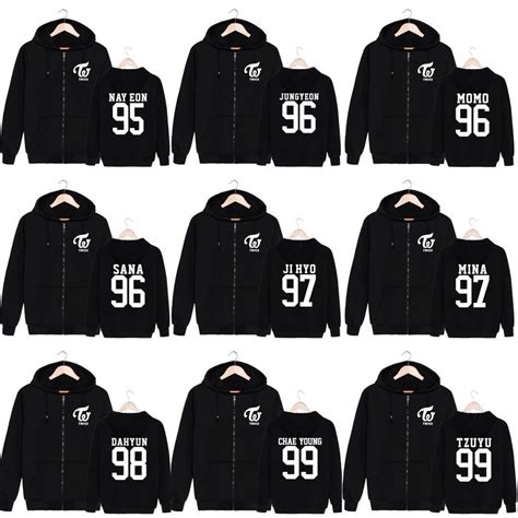 Instocks Twice Sana And Jihyo Hoodie Jacket Hobbies And Toys Memorabilia And Collectibles Fan