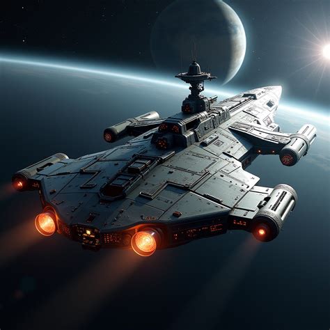 Futuristic Space Cruiser