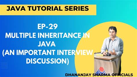 Ep 29 Java Tutorial Multiple Inheritance In Java Youtube