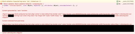 Block Invalidation Error For Pullquote Block Resulting In Missing Paragraphtext Content · Issue