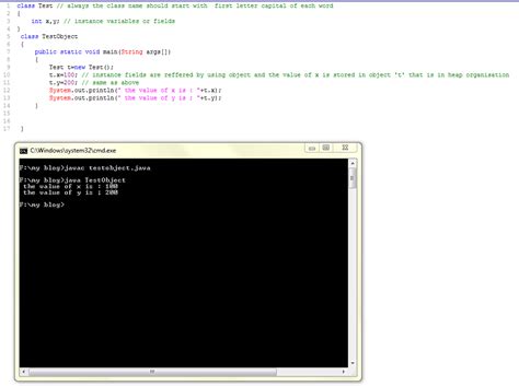 Classes Objects First Program Java J2se