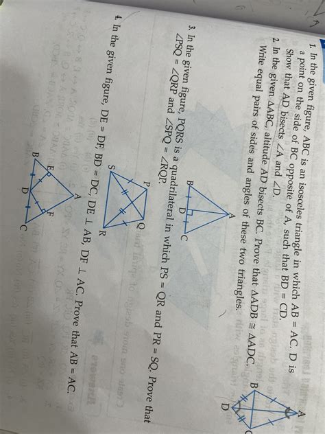 In The Given Figure Abc Is An Isosceles Triangle In Which Ab Ac D Is