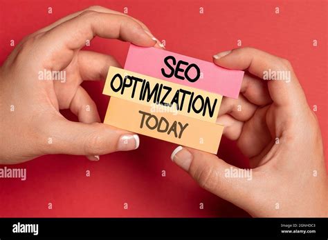 Text Showing Inspiration Seo Optimization Business Approach Increasing