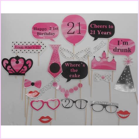 Photo Booth Props 20 Pcs Assorted 21st Wholesale Theme Party Products