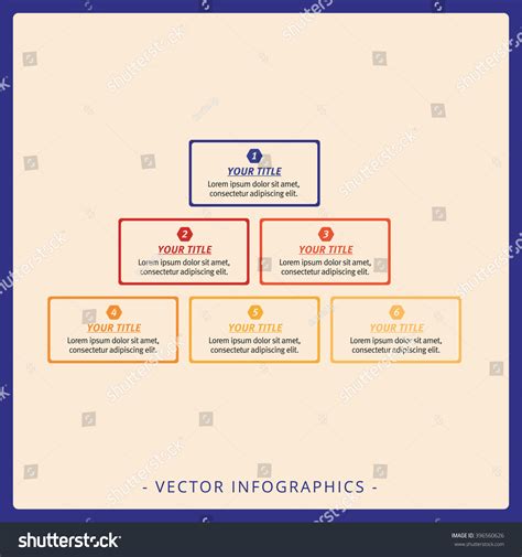 Stacked Pyramid Chart Template Stock Vector Royalty Free Shutterstock