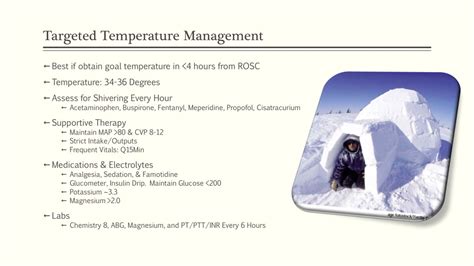 Ppt Targeted Temperature Management In Cardiac Arrest Powerpoint