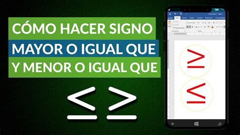 Cómo Hacer El Signo De Mayor Y Menor En Excel Mucmv