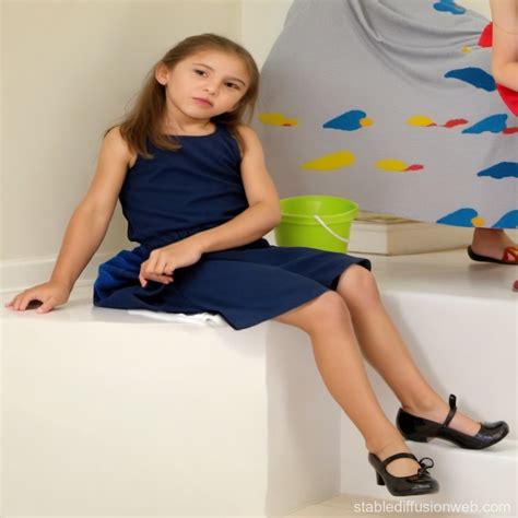 Younger Brother Polishes His Sisters Shoes Stable Diffusion Online