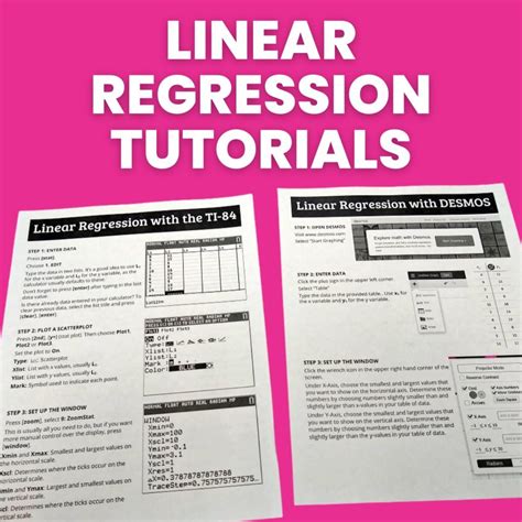 Linear Regression Tutorials Math Love