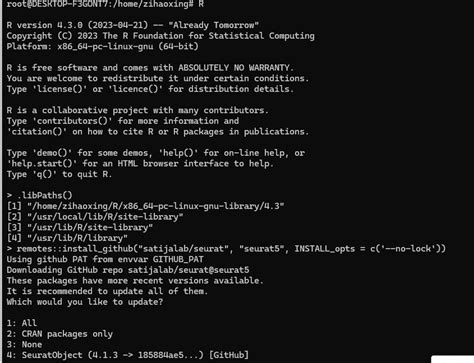 Can Not Install Seurat5 · Issue 7390 · Satijalabseurat · Github