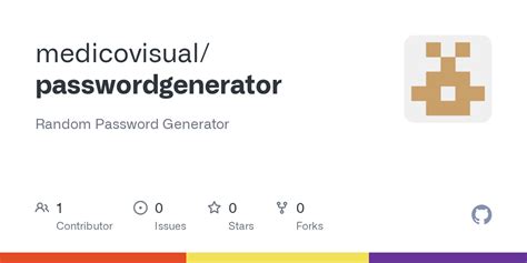 Github Medicovisualpasswordgenerator Random Password Generator