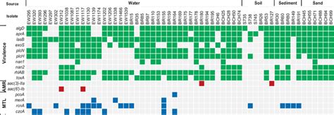 Genetic Data Obtained From Conventional Pcrs Of P Aeruginosa Isolates