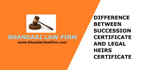 Difference Between Succession And Legal Heirs Certificate Bhandari